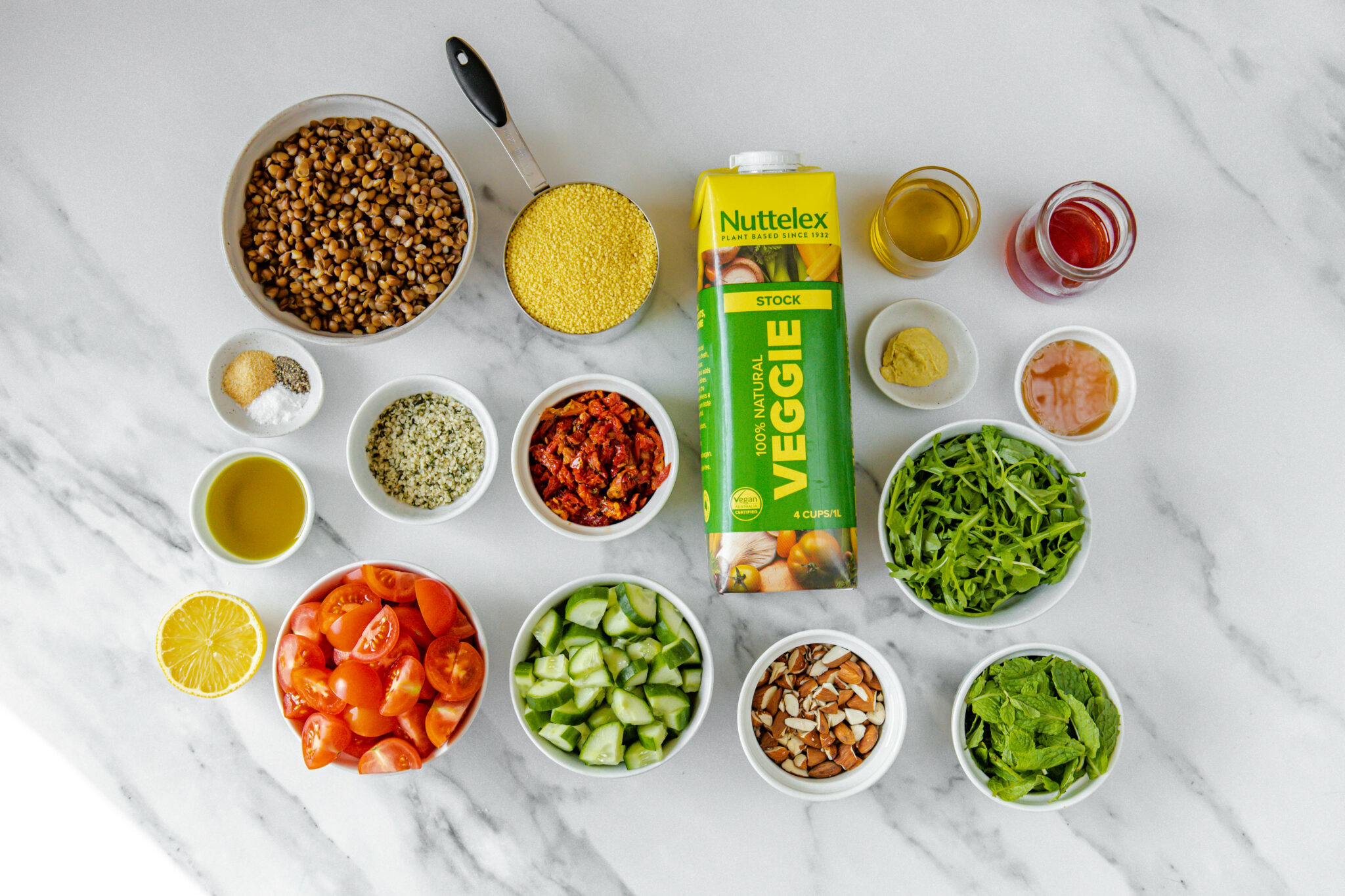 Couscous Salad with Crispy Lentils - Nuttelex
